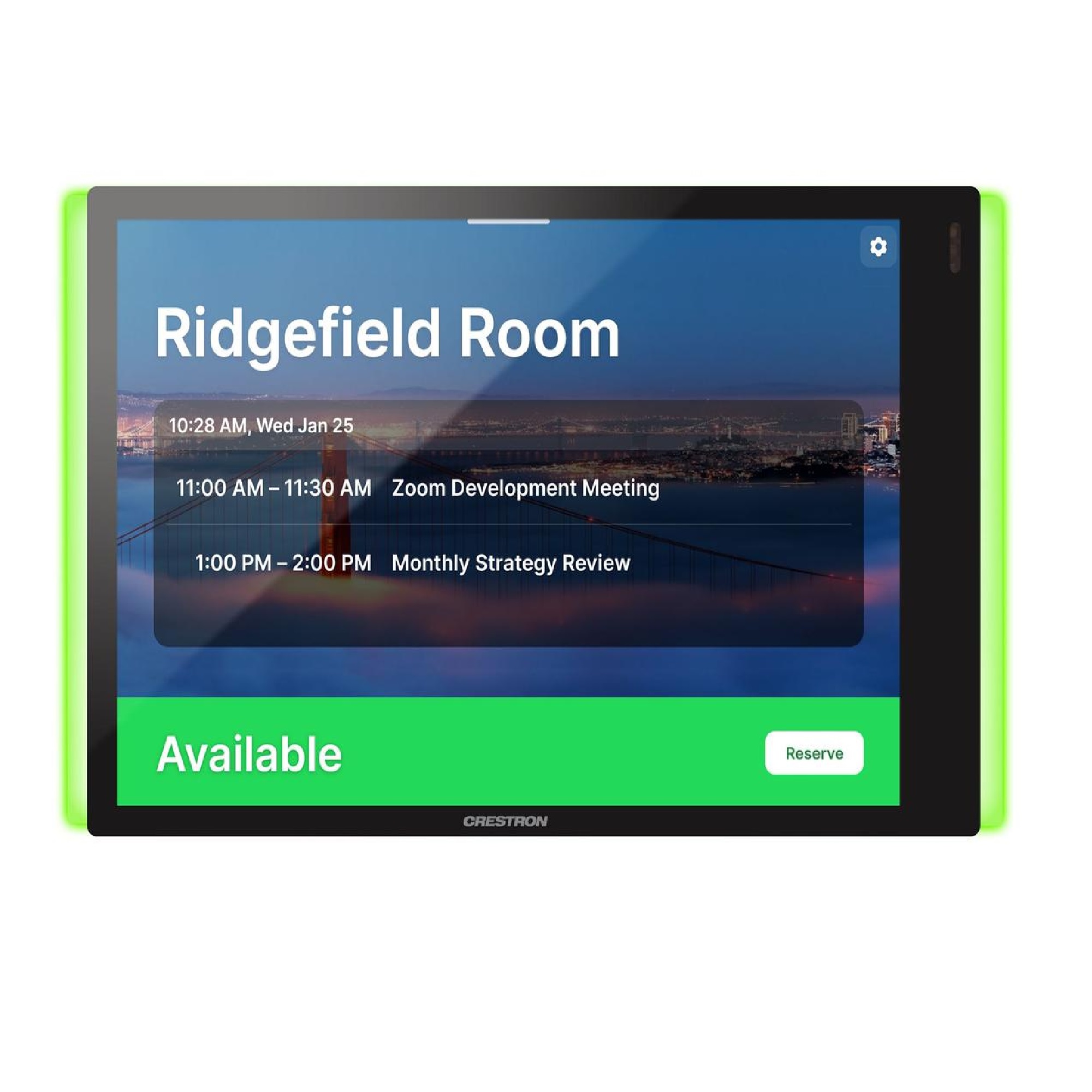Crestron 7inch Room Scheduling Touch Screen For Zoom Rooms ...