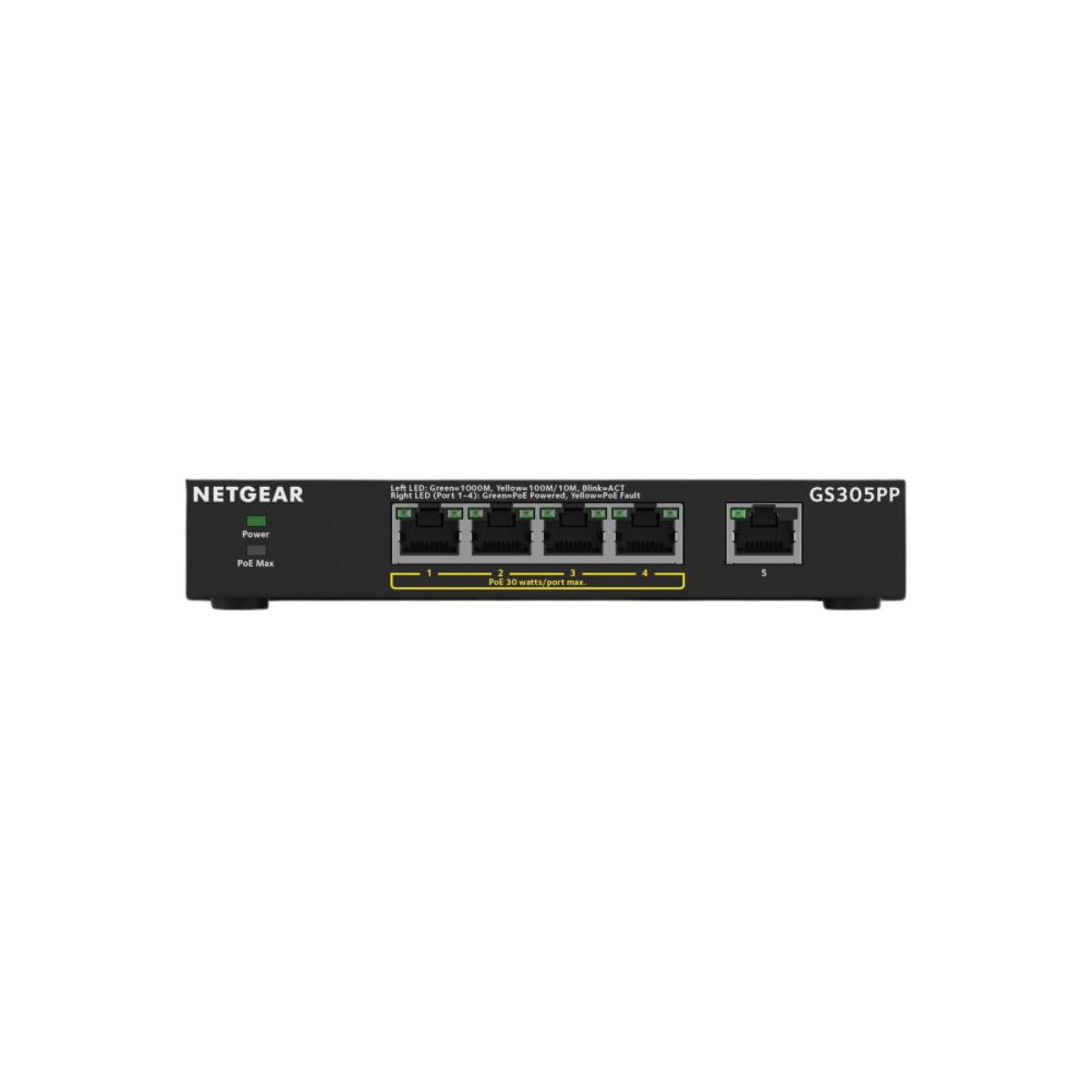 Netgear GS305PP-300NAS 5-Port PoE+ Gigabit Ethernet Unmanaged Switch ...
