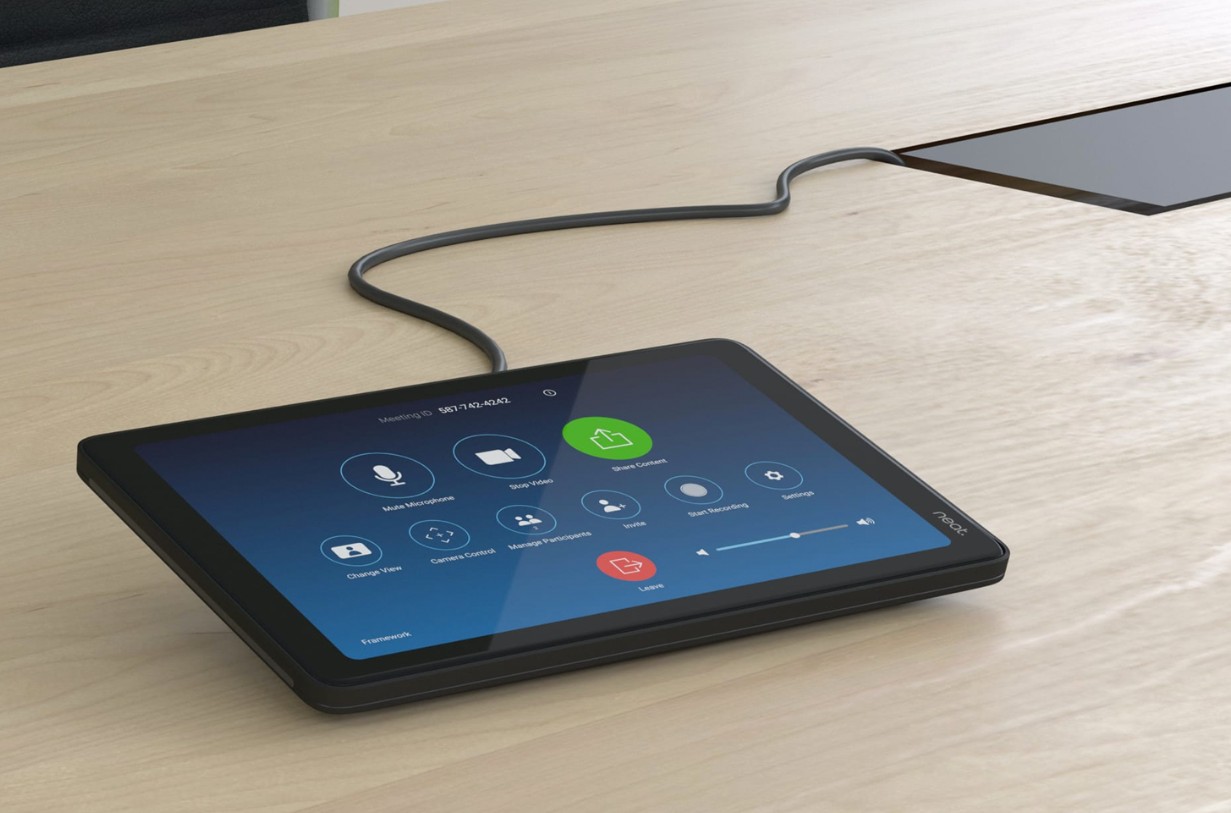 Neat Pad Touch Controller & Scheduling Display - UnifiedCommunications.com